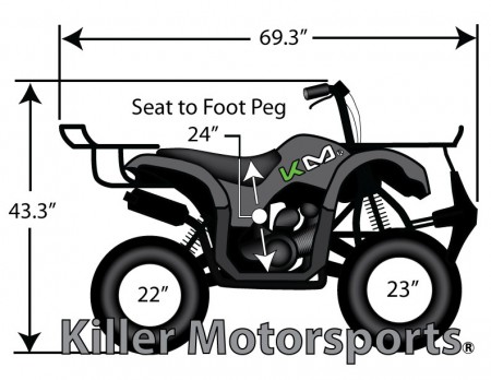 TaoTao 250cc Rhino Adult Utility ATV